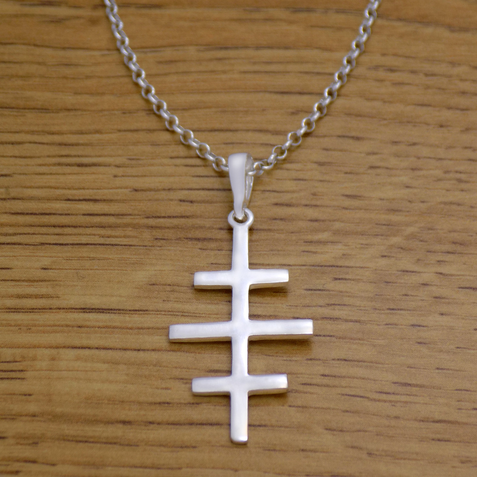 925 Sterling Silver Cross of Salem Ever-Lasting Necklace &Chain ...