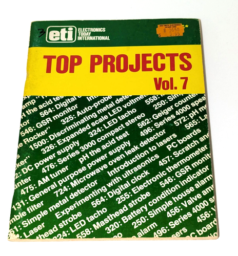 ETI Top Projects Volume 7 1980's Electronics Today International ...