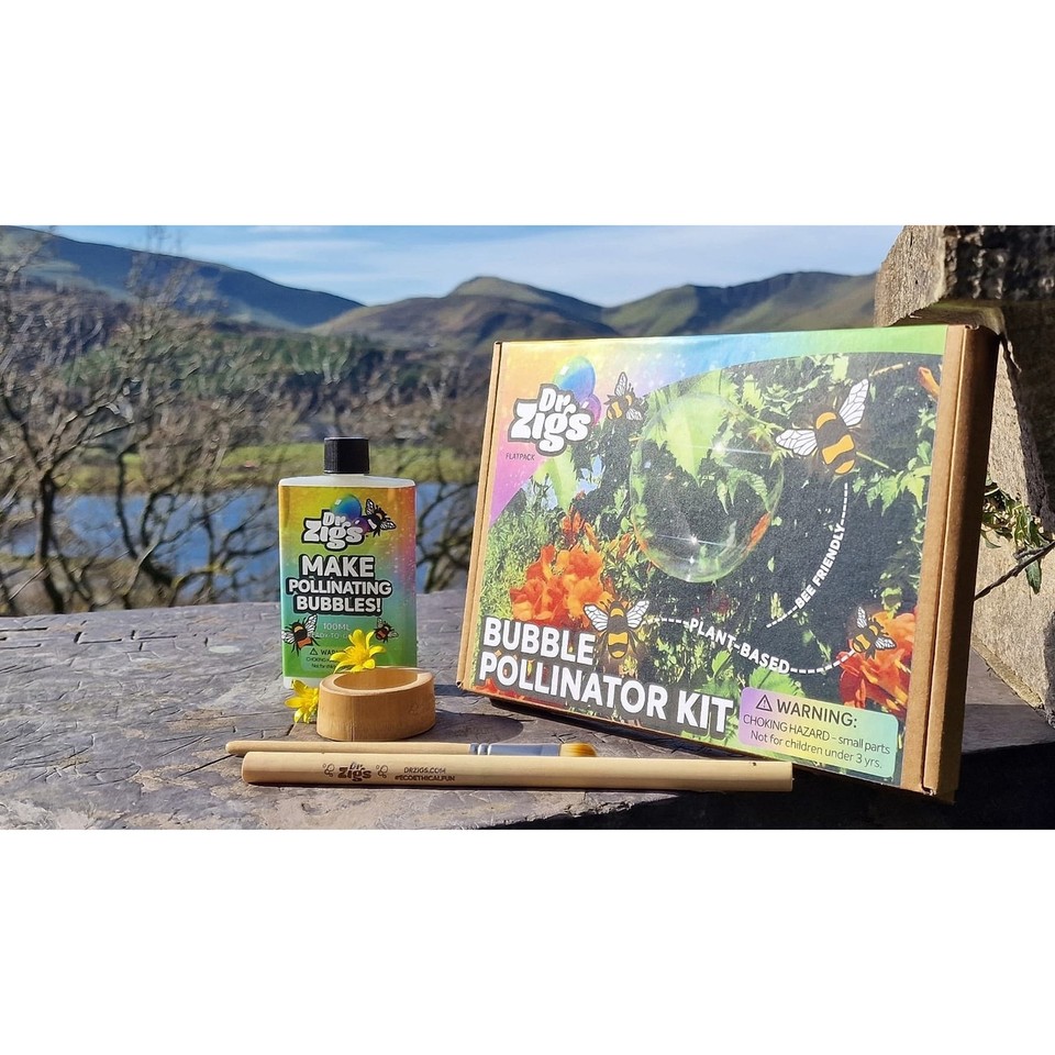 Dr Zigs: Bubble Pollinator Kit, Educational, Plant & Bee Friendly, Kids ...