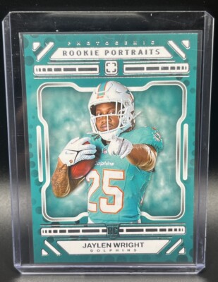 2024 Panini Photogenic - Jaylen Wright - Rookie Portraits - Miami Dolphins | eBay