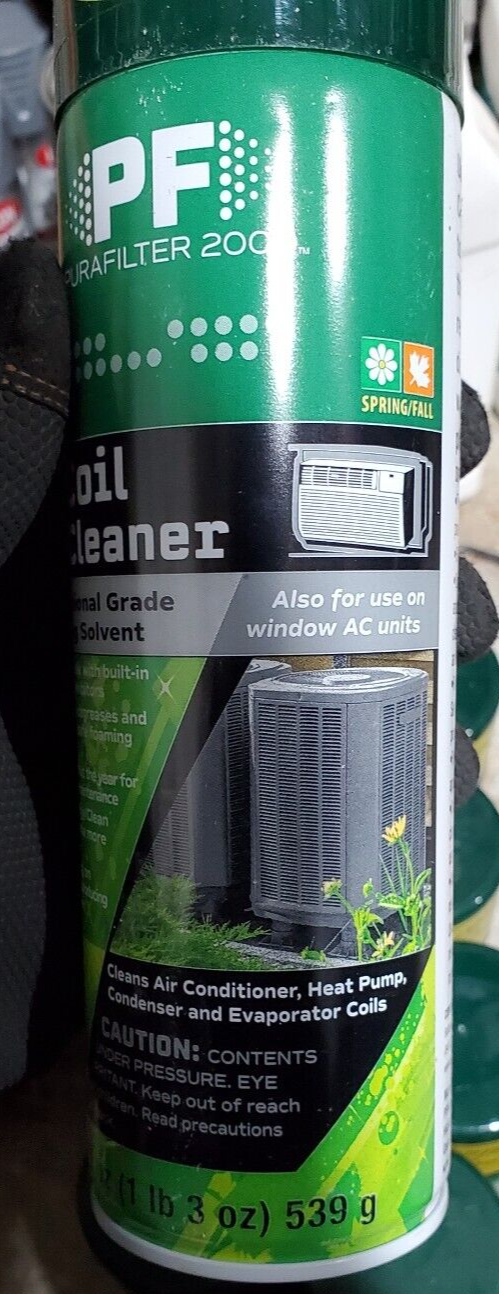 *2PACK* Purafilter Foam Spray Coil Cleaner Self-rinsing Indoors ...