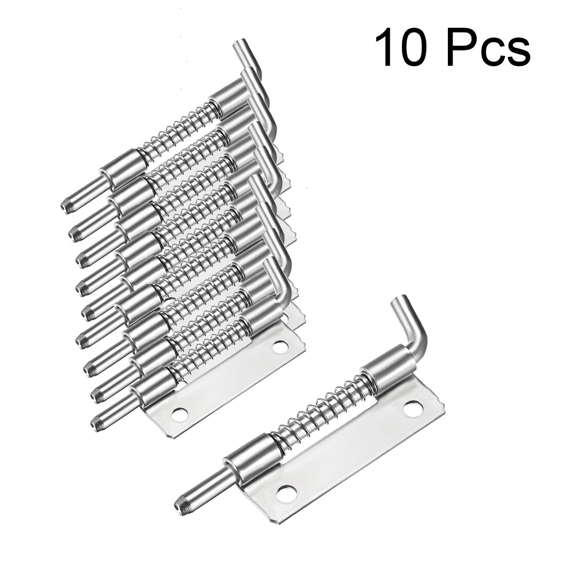 10pcs+Carbon+Steel+Lock+Bolt+Spring+Loaded+Pin+Latch+90mm+Long+%28Left ...