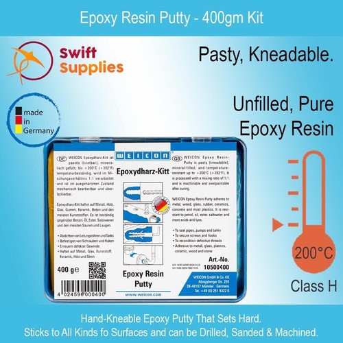 Weicon Epoxy Resin Putty; Hand Kneadable and Hard-Setting Epoxy ...