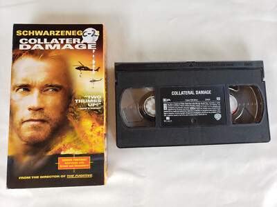 Collateral Damage VHS Movie 2002 VCR Francesca Neri, Arnold ...