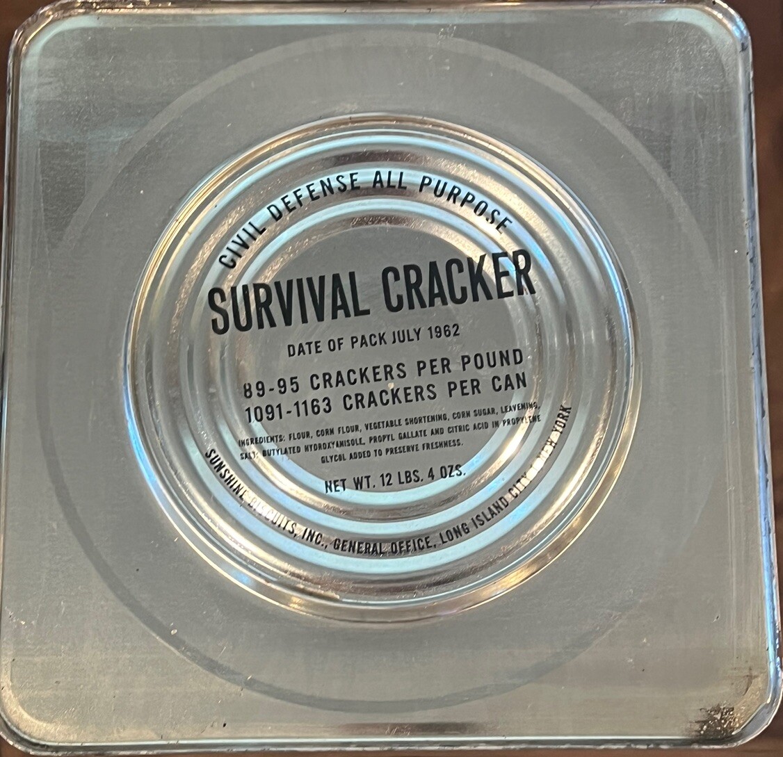 SEALED Vintage 1962 Civil Defense Survival Ration Cracker Box Of Two ...
