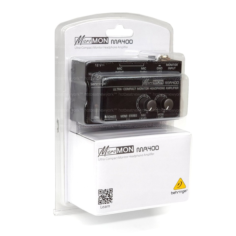Behringer MicroMON MA400 Ultra-Compact Monitor Headphone Amplifier ...