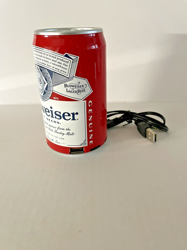 Budweiser Bluetooth Speaker Beer Can Wireless Audio SmartPhone/Tablet ...