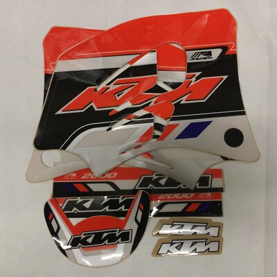 1998-2001 KTM 65 SX 2000 Radiator Shroud Panel Decal Kit K-Style ...