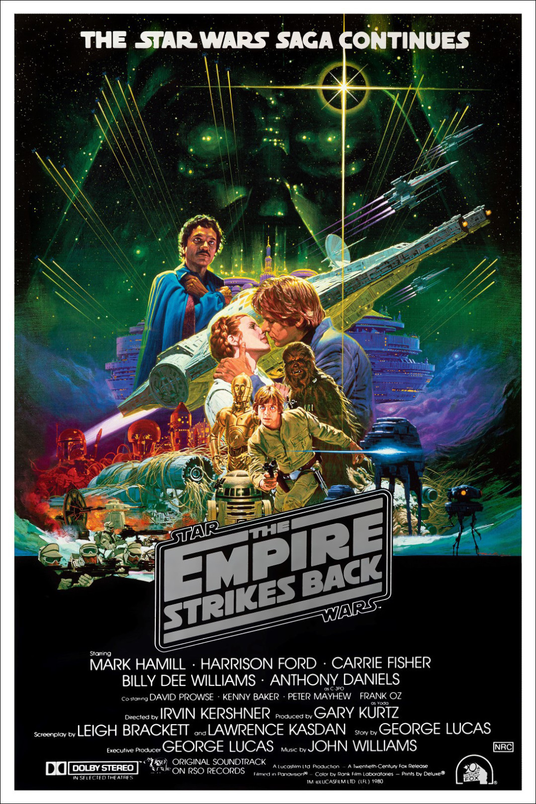 THE EMPIRE STRIKES BACK 2 STAR WARS ORIGINAL FILM MOVIE PRINT PREMIUM ...