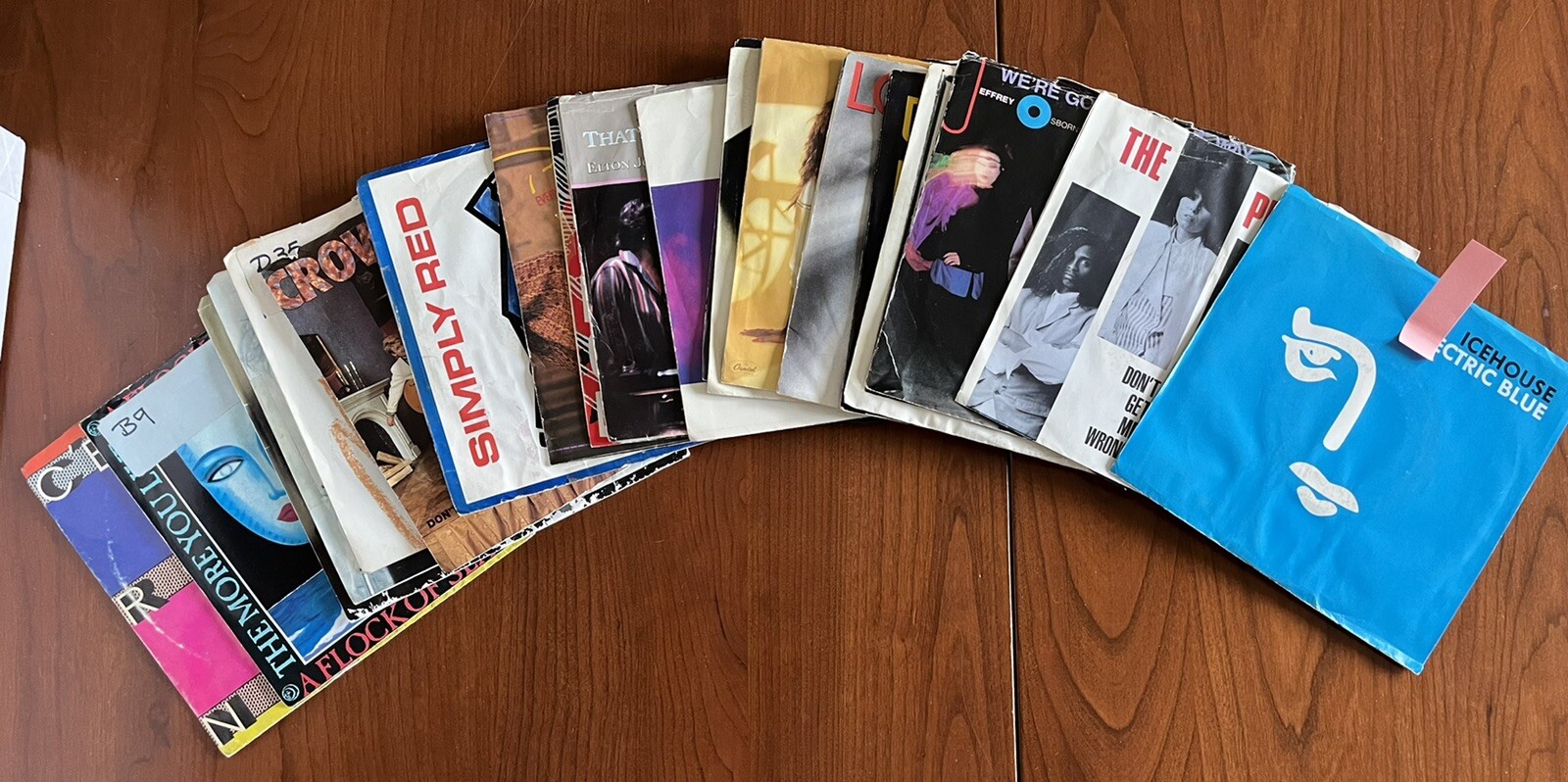 Huge Lot of (20) Random 80s 45 RPM Records With Picture Sleeves | eBay