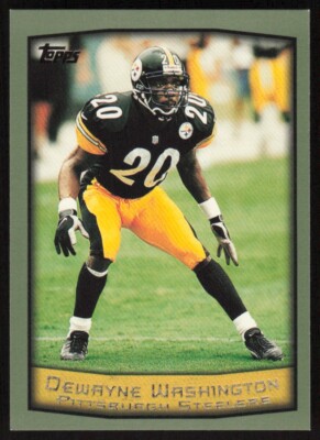 1999 Topps #26 DeWayne Washington Pittsburgh Steelers | eBay