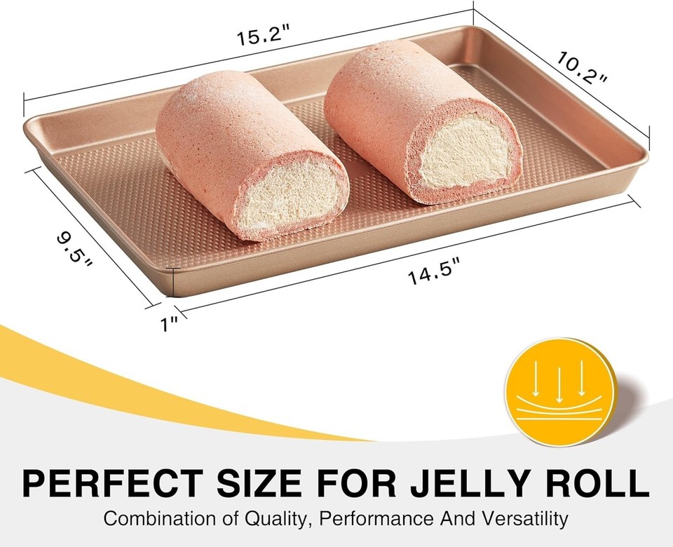 Jelly Roll Pan 15x10 - HONGBAKE Commercial Pan, Champagne Gold | eBay