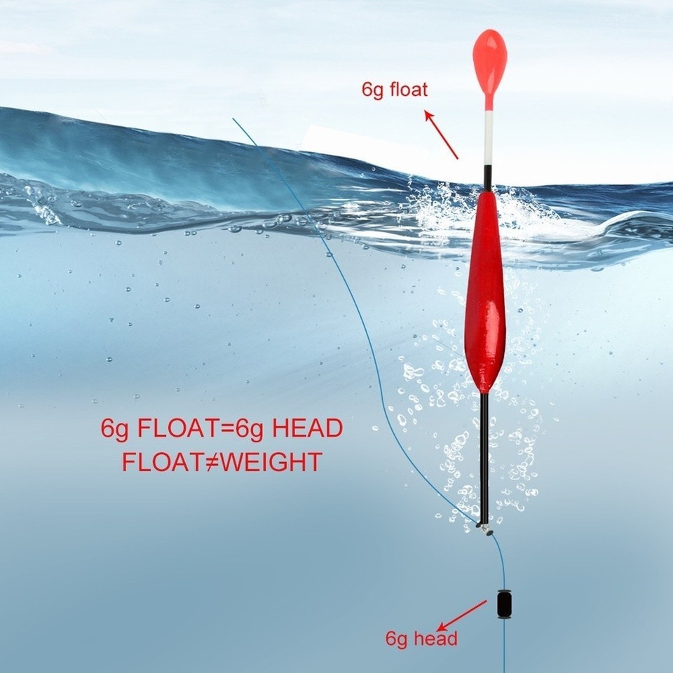 For Freshwater Fishing Balsa Wood Floats High Buoyancy Floats Clear ...