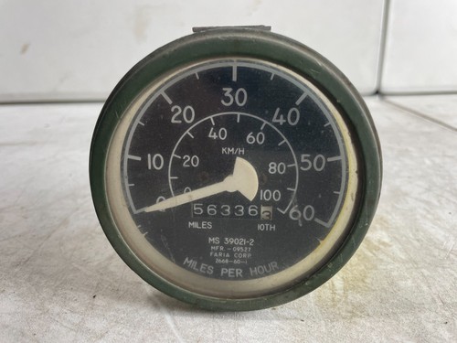 HMMWV SPEEDOMETER 0-60MPH MS39021-2 S.W. 503-C A11 HUMVEE HUMMER M998 ...