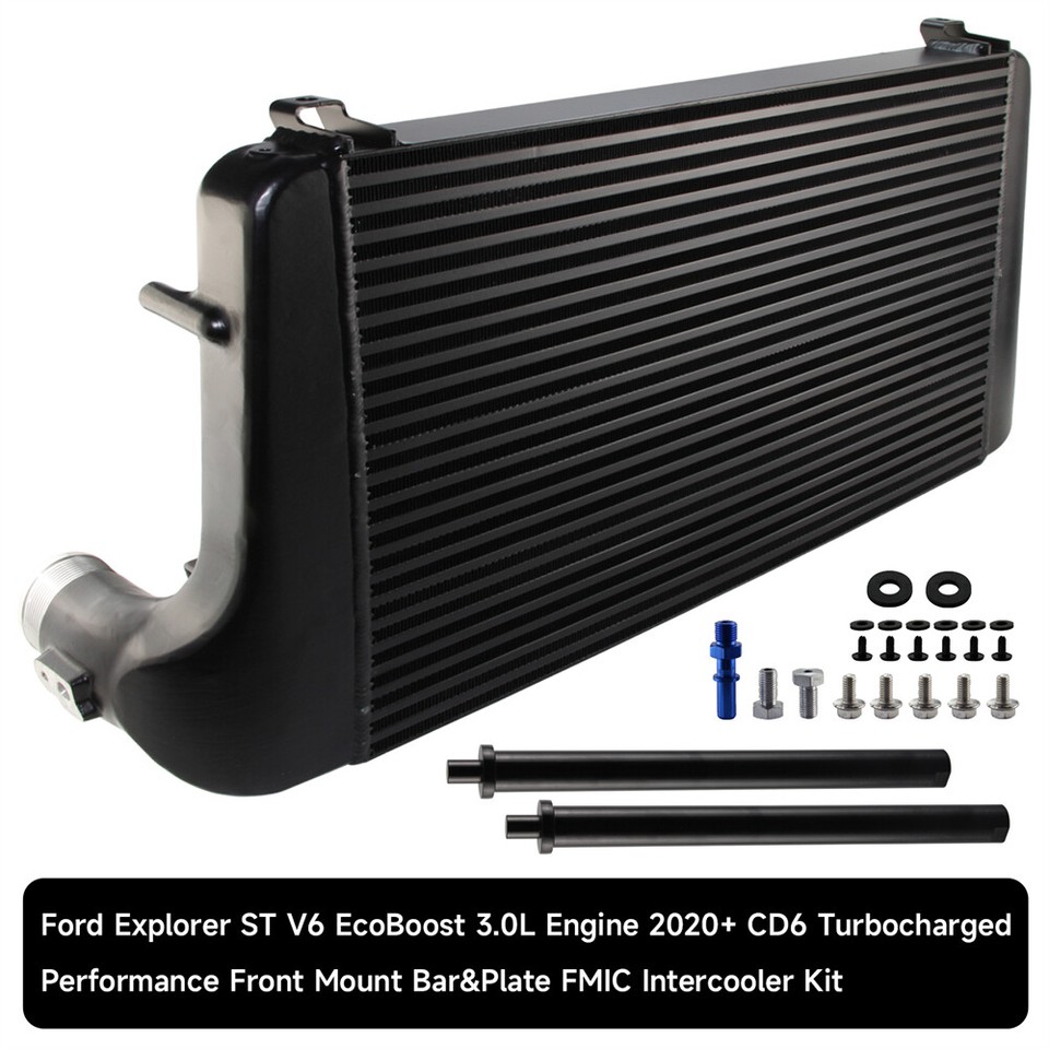 Black Performance Uprated Front Mount Intercooler For 2020-2023 Ford ...