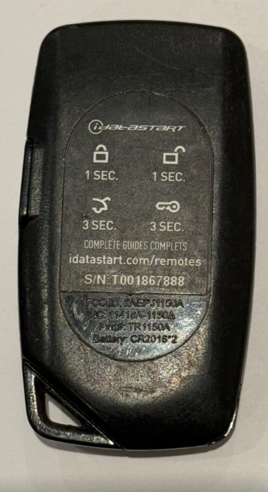 IData-Start Security Alarm Keyfob Transmitter 5B Trunk 2AEPJ1150A | eBay