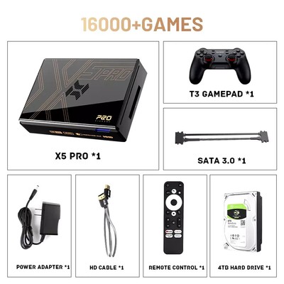 Kinhank Super Console X5 PRO Retro Game Console 4TB 16000+ Games RK3588 ...