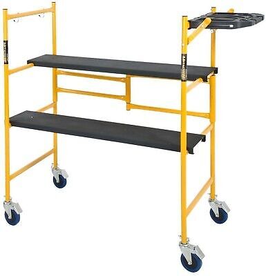 MetalTech Mini Scaffolding Scaffold Platform W/ Wheels Dolly Rolling ...