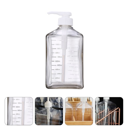 Hand Pressed Syrup Bottle Small Dispenser Coffee Jars Simple Bottles | eBay