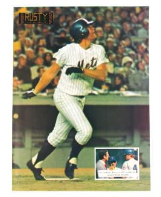 Vintage 1973 Magazine Baseball Print Page New York Mets Rusty Staub ...