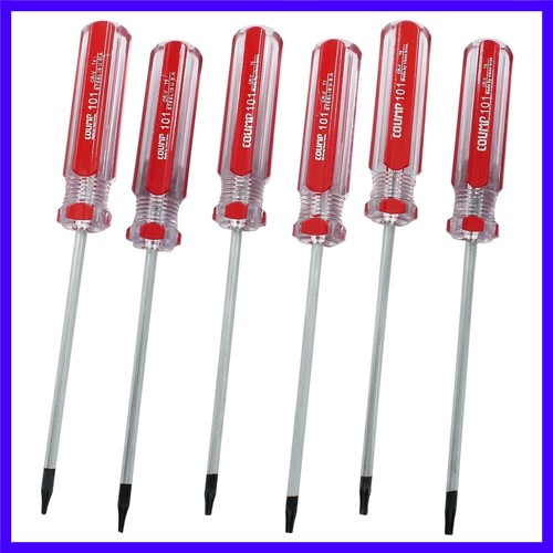 6Pc Cr-V Steel Security Torx Screwdriver Set w Magnetic Tip T4 T5 T6 T7 ...
