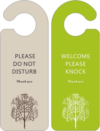 Door Hanger Sign, Please Do Not Disturb Door Knob Sign for Meeting in ...