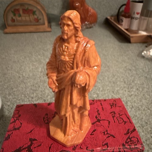 Hand carved Beautiful 4” Wooden Jesus Christ Figurine With Box | eBay