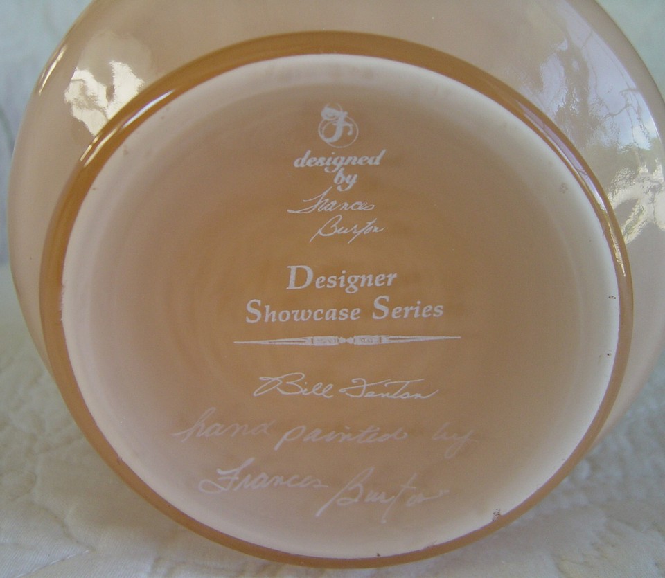 FENTON - QVC Sunset Overlay 8" Basket -HP by Francis Burton -signed ...