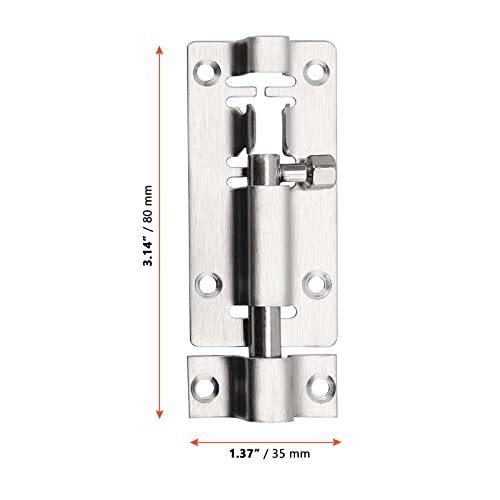 30 Pack 3 Inch Barrel Bolt Stainless Steel Slide Lock Thickened Door ...