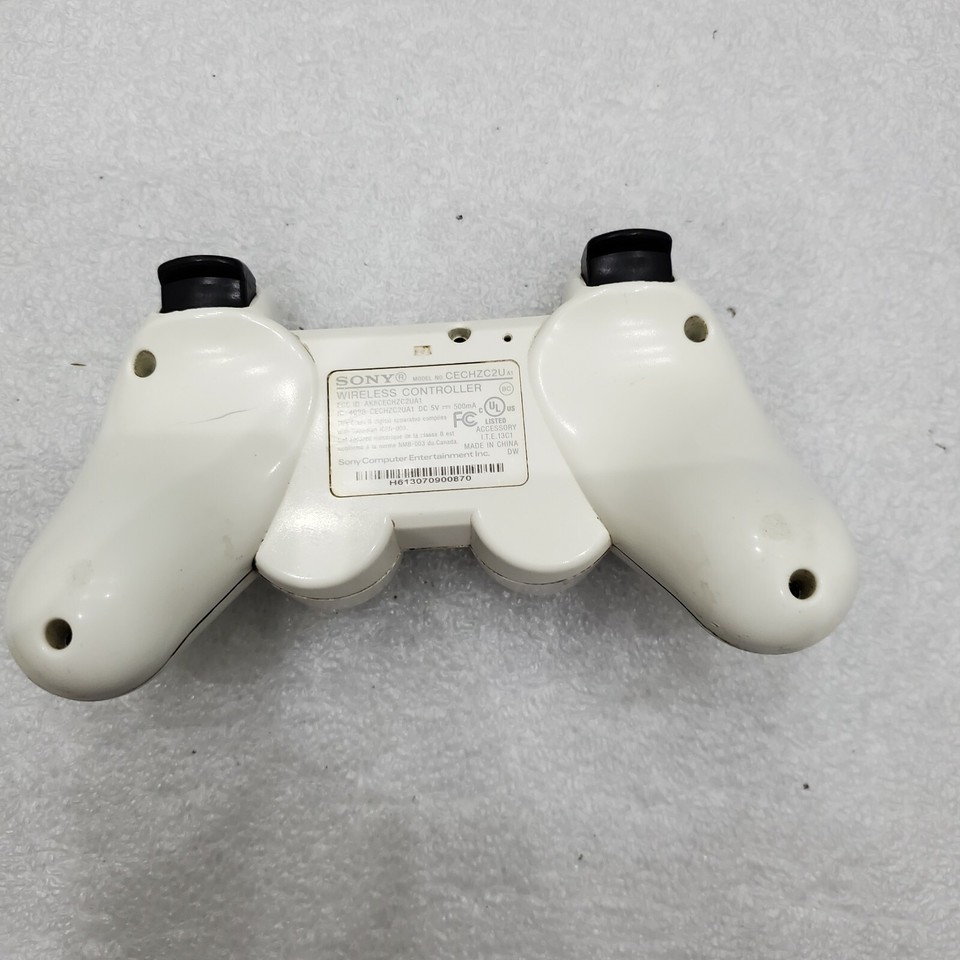 Genuine Sony PlayStation 3 PS3 White Controller OEM DualShock 3 | eBay