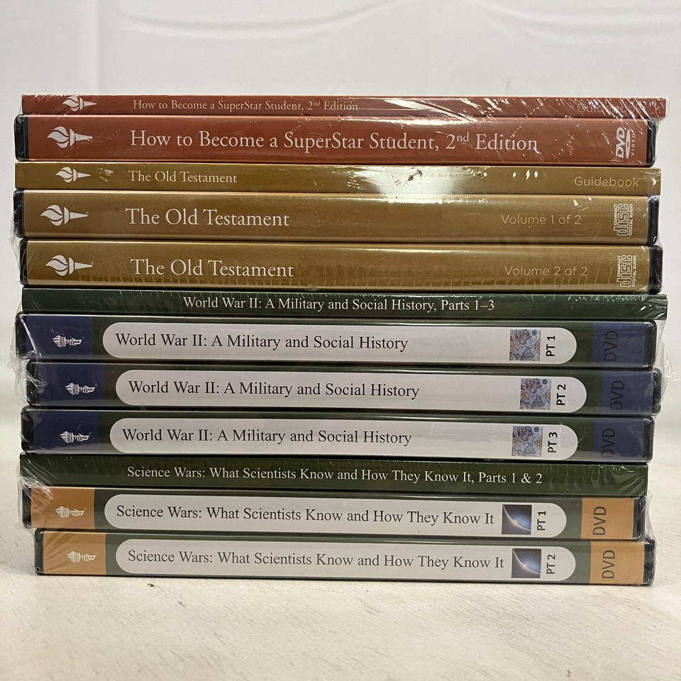 Lot of 4 all Sealed Great Courses DVDs CDs and Guidebook Sets History ...