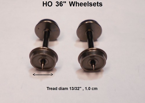 HO Wheels 36" Smooth Back 2 Wheel Sets per unit for trucks | eBay
