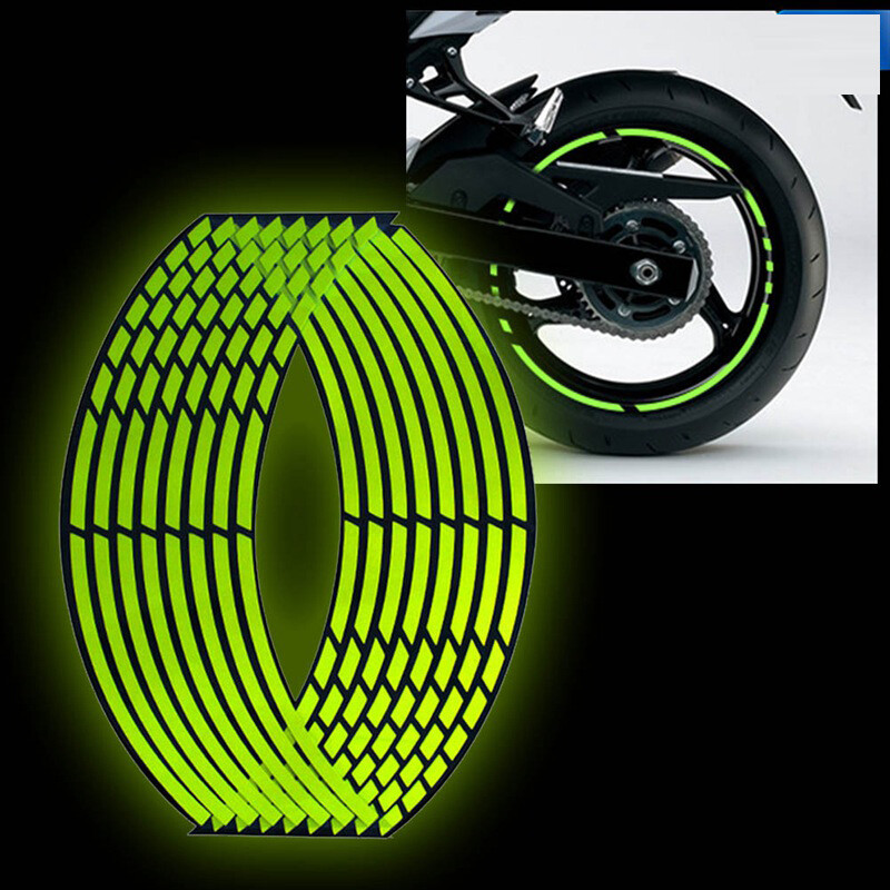 17/18/19" Reflective Rims Tape/Wheel Rim Decal Stripes Sticker Rim ...