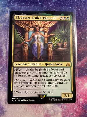 x1 MTG Cleopatra, Exiled Pharaoh M 0052 Universes Beyond: Assassin's ...