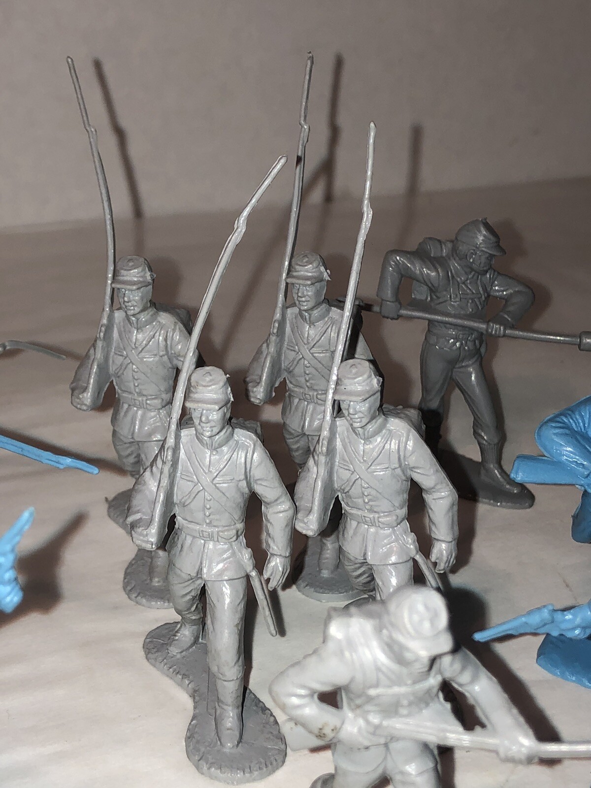 Marx Reissue ACW 54mm Union Light Blue And Gray Plastic Toy Soldiers | eBay
