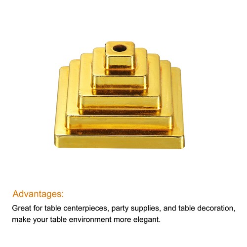 Flag Stands Mini Table Flag Holders Bases Square Gold Tone Pack of 24 ...