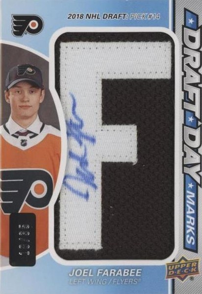 2019-20 Upper Deck SP Game Used - Draft Day Marks Patch Rookies #DDM-JF ...