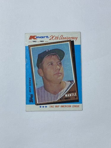 1982 Topps Kmart 20th Anniversary Mickey Mantle #1 New York Yankees ...