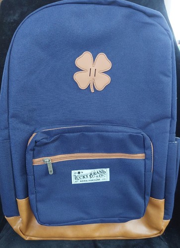 Lucky Brand Dark Blue Canvas Backpack New NWT | eBay