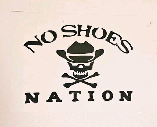 No Shoes Nation vinyl decal sticker Car Truck Hard classic Country ...