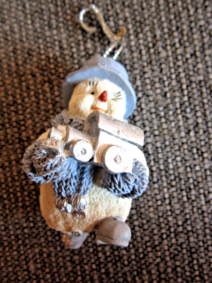 Vintage Snow Buddies Snowman Ornament with Train in Original Box | eBay