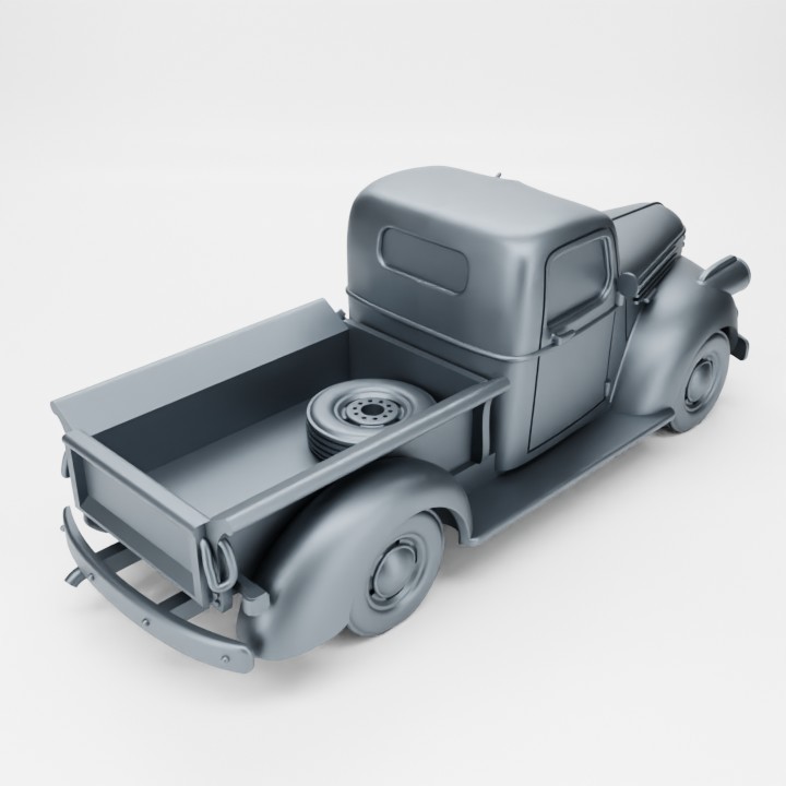 Chevrolet 3100 pickup (1-2 ton) (US, WW2) Tabletop Wargaming 3d Printed ...