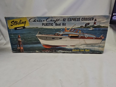 CHRIS CTAFT 42' EXPRESS CRUISER PLASTIC BOAT MODEL KIT STERLING MODELS ...