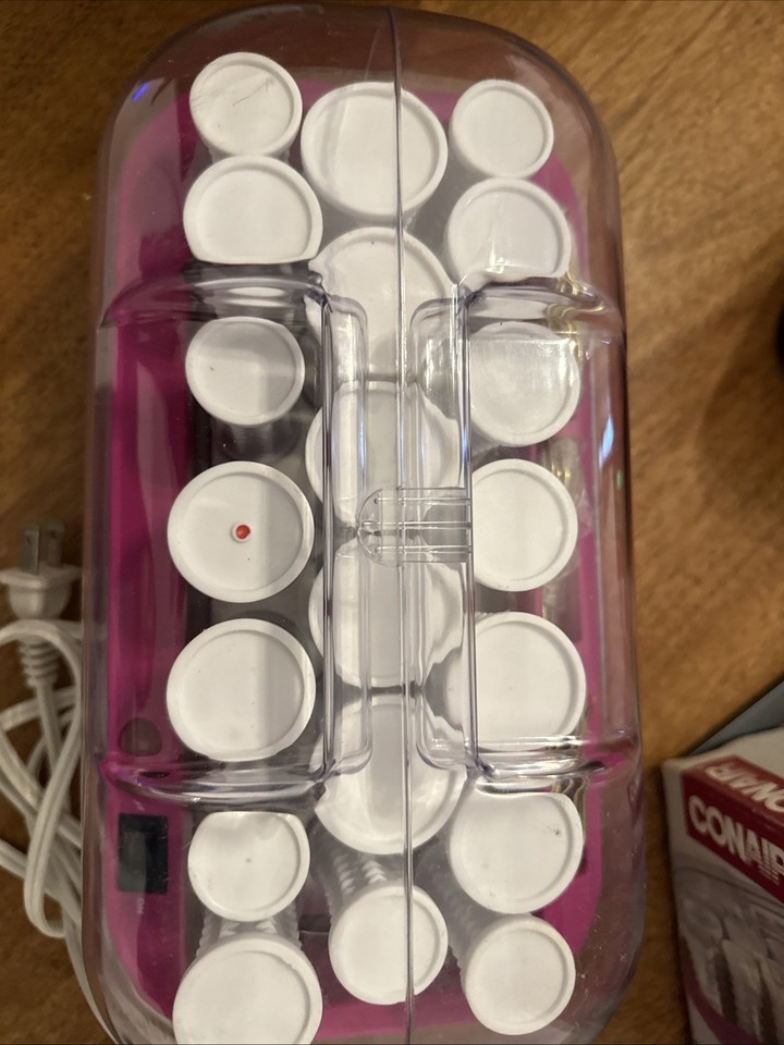 Conair Wavemaker Hot Rollers Curl Volume Set 20 Tangle-Free Jumbo ...