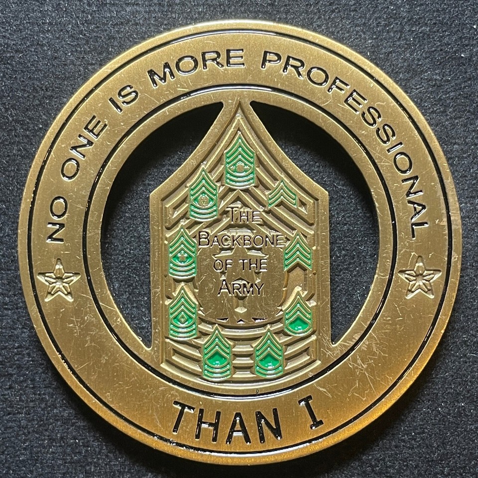 The Old Guard Warrior 7 Command Sergeant Major Challenge Coin | eBay