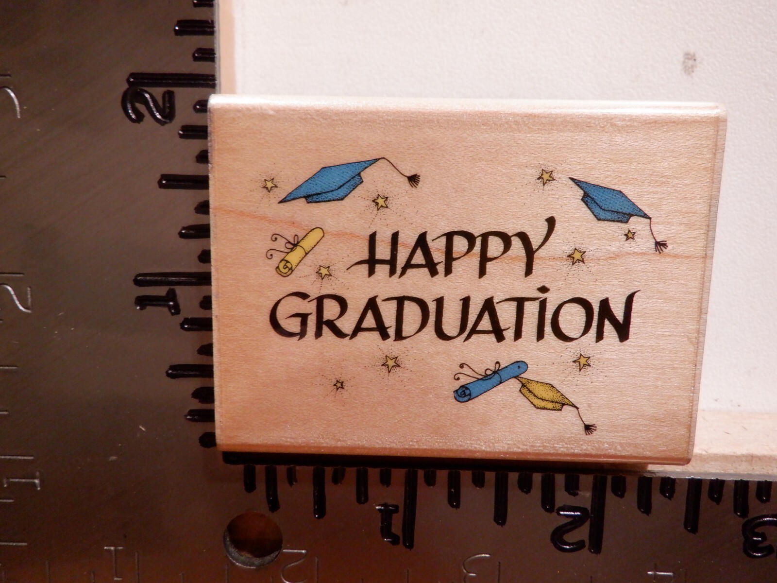 HERO ARTS E374 HAPPY GRADUATION WOOD RUBBER STAMP EUC L4911 | eBay