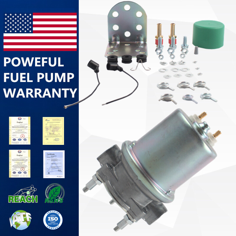 270 LPH 4-6 PSi 12V Universal inline electric fuel pump 1/4 NPT For ...