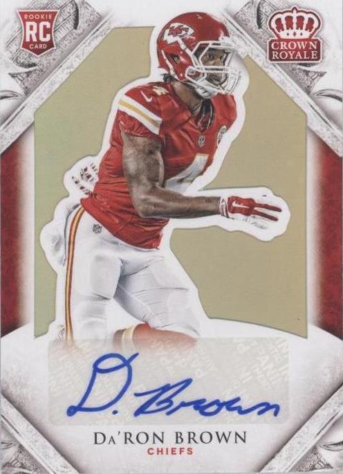 2015 Panini Crown Royale - Rookie Signature Da'Ron Brown #183 Gold /49 ...