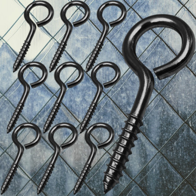 2.5 Inch Heavy Duty Eye Hooks 10 Pack Stainless Steel Eye Screws Screw ...