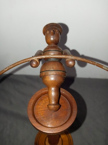 Folk Art Balancing Man On Base Vintage Handcarved Kinetic Toy | eBay